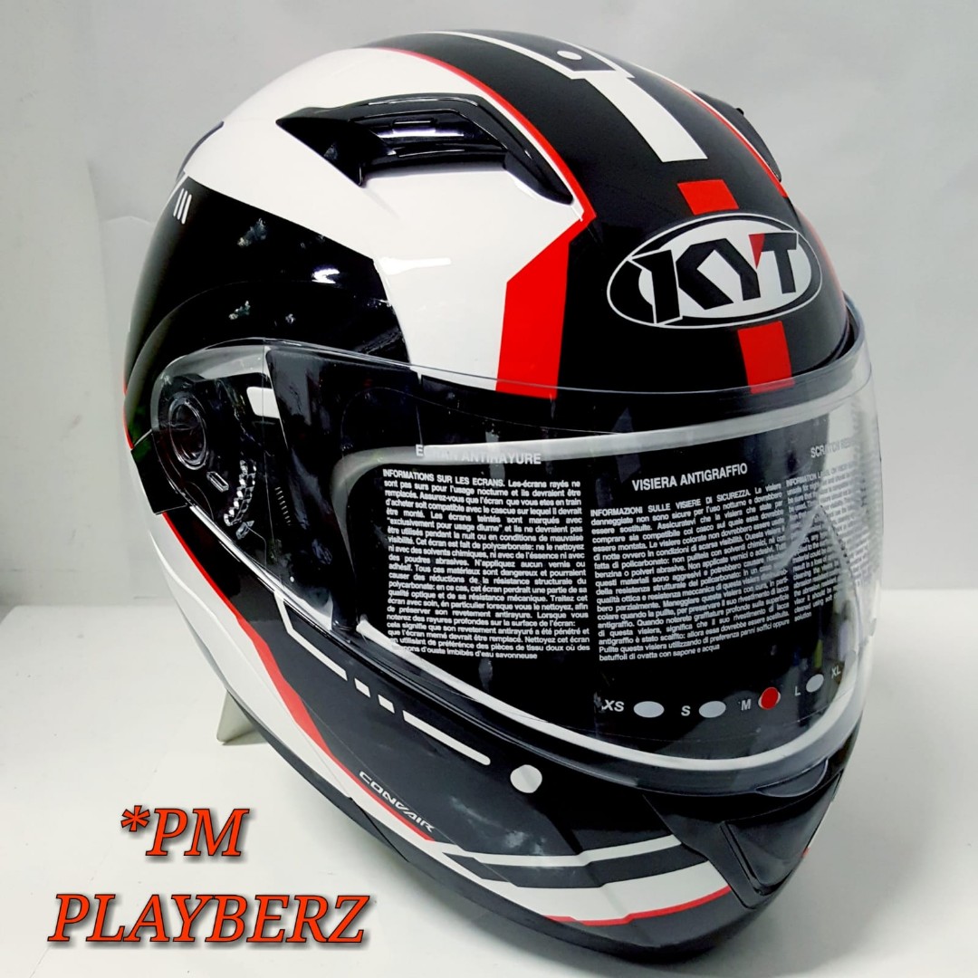 KYT CONVAIR MODULAR HELMET, Motorcycles, Motorcycle Accessories on ...