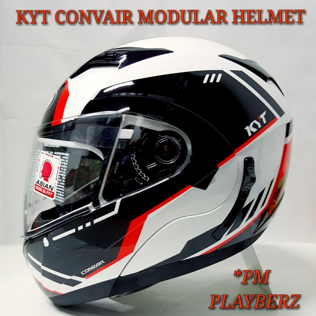 KYT CONVAIR MODULAR HELMET, Motorcycles, Motorcycle Accessories on ...