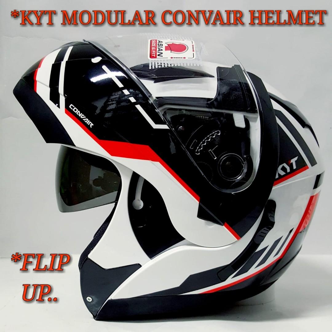 KYT CONVAIR MODULAR HELMET, Motorcycles, Motorcycle Accessories on ...