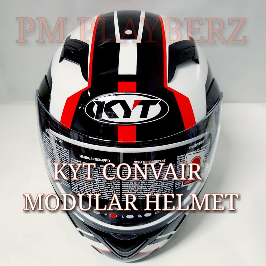 KYT CONVAIR MODULAR HELMET, Motorcycles, Motorcycle Accessories on ...