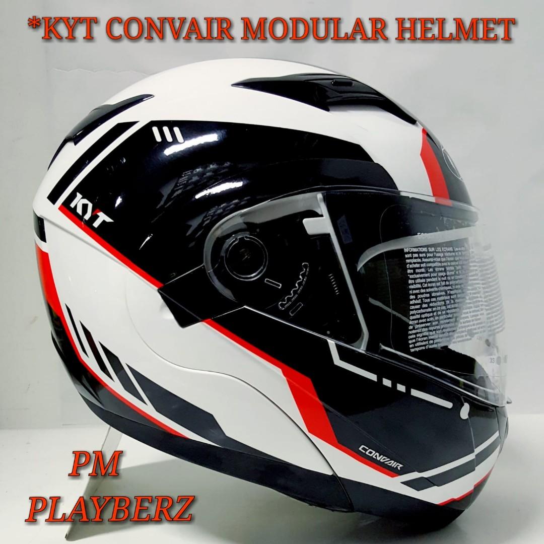 KYT CONVAIR MODULAR HELMET, Motorcycles, Motorcycle Accessories on ...