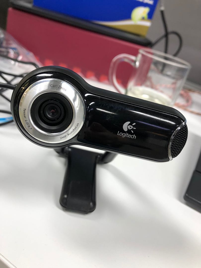 Logitech webcam Quickcam pro 9000 2MP, 電腦＆科技, 商務用科技產品 - Carousell