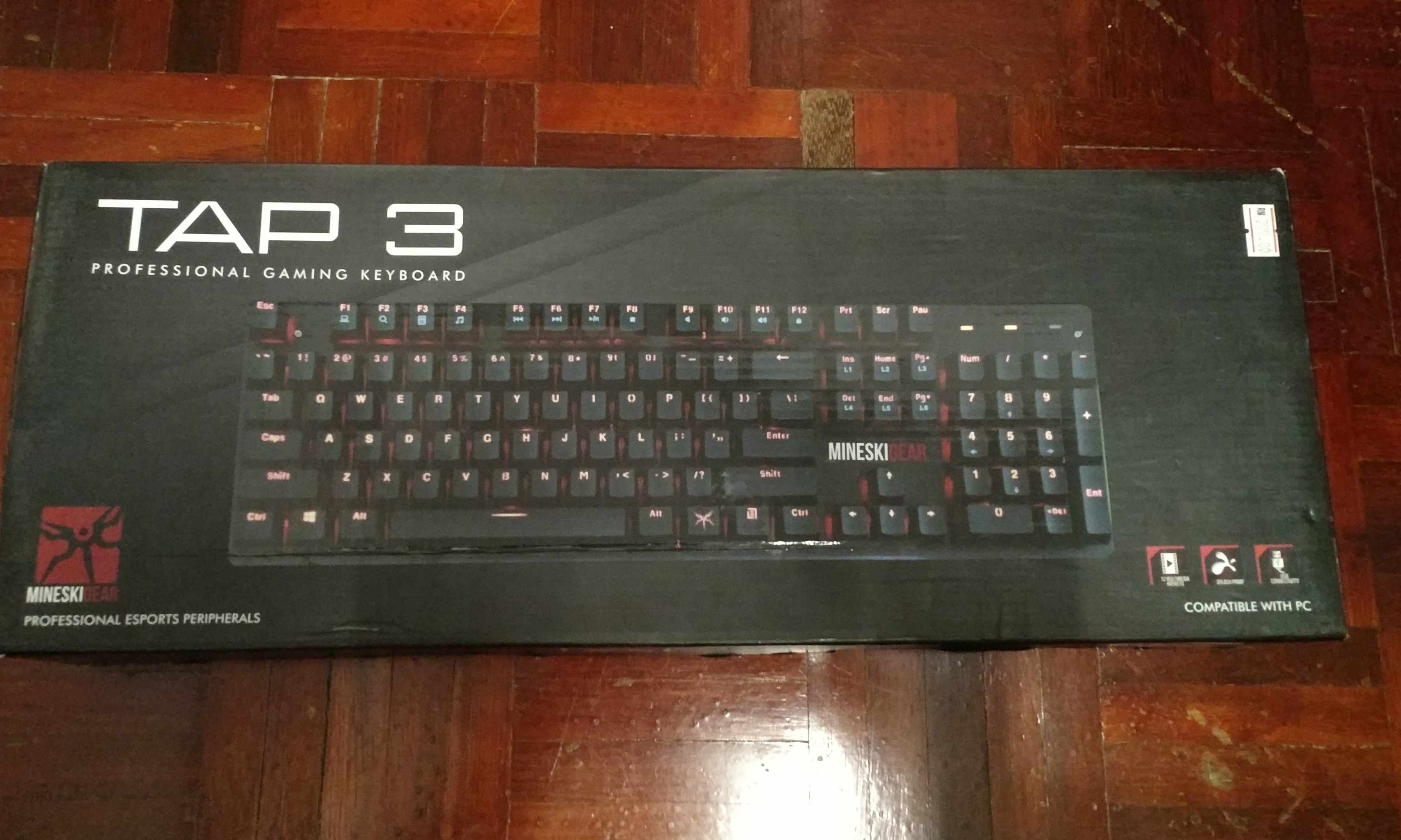 Mineski Pro Gaming Keyboard TAP 3, blue switch, Computers & Tech, Parts ...