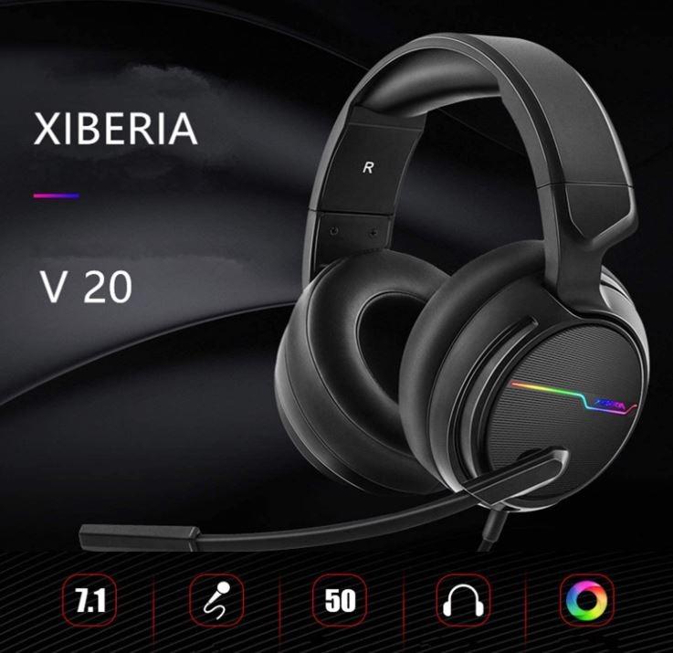 XIBERIA V20 Gaming Headset with Aux and 7.1 Surround Sound, LED Light ...