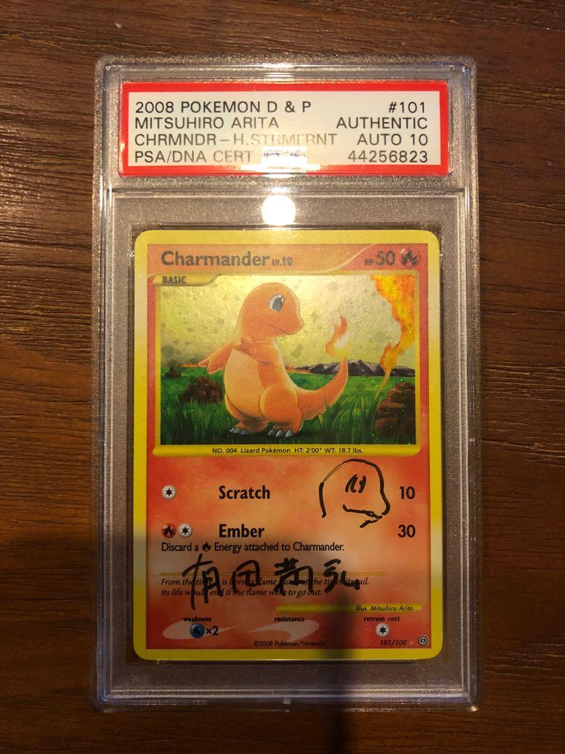 Pokemon Mitsuhiro Arita Charizard Signed Sketch, Hobbies & Toys, Toys ...