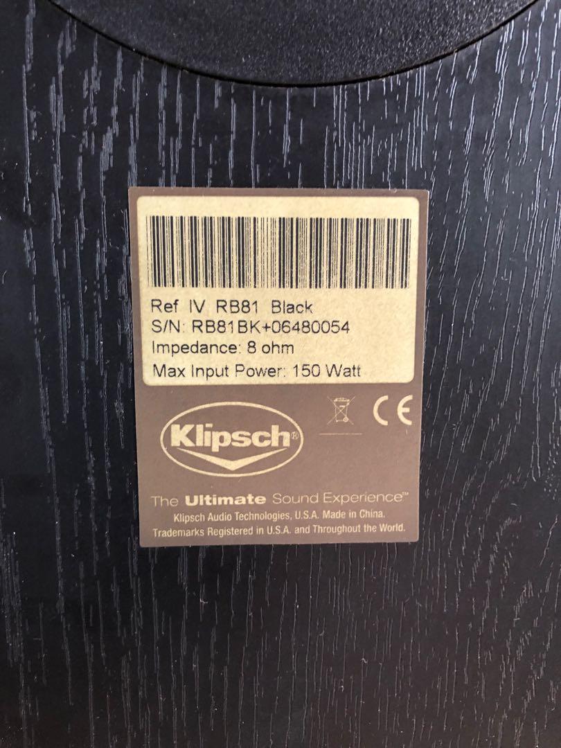 Rare Klipsch RB-81 horn speakers (1” titanium compression driver, 8 ...