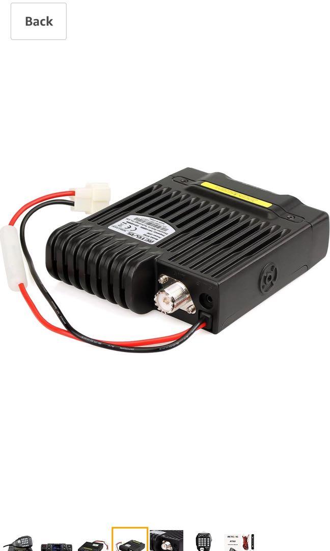 Retevis RT95 Mobile Radio Dual Band Transceiver, Audio, Portable Music ...