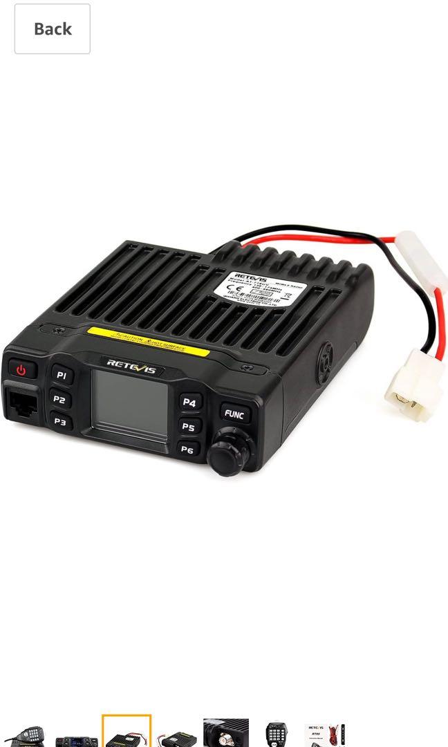 Retevis RT95 Mobile Radio Dual Band Transceiver, Audio, Portable Music ...