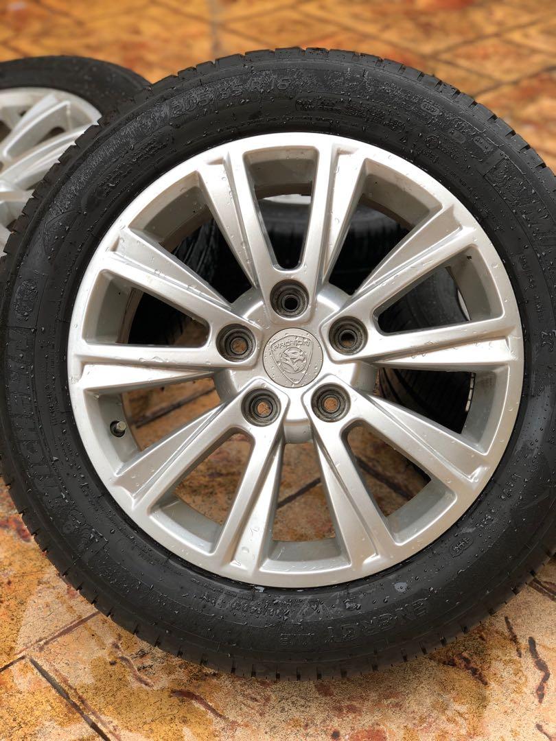 Rim proton preve 16 inci siap tayar, Auto Accessories on Carousell
