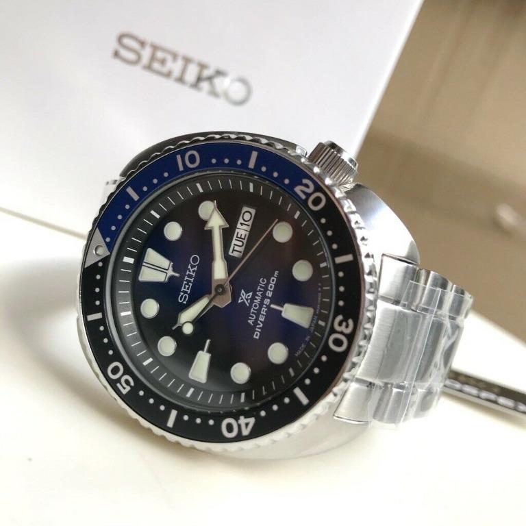 Seiko Turtle Japan Made Prospex Automatic Diver Deep Blue Men Watch ...