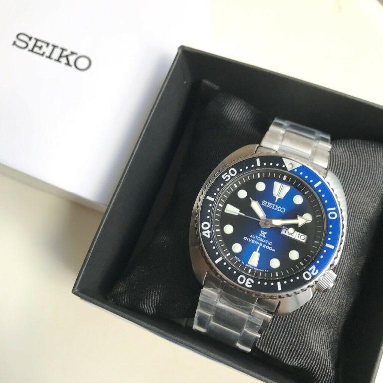 Seiko Turtle Japan Made Prospex Automatic Diver Deep Blue Men Watch ...