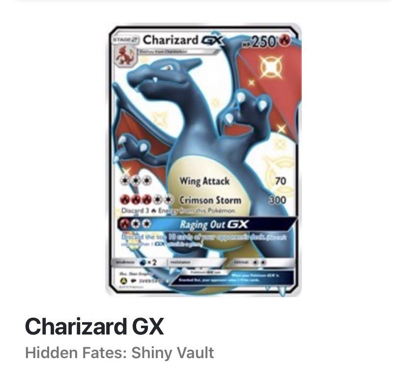 Shiny Charizard Gx - Hidden Fates Shiny Vault, Hobbies & Toys, Toys ...