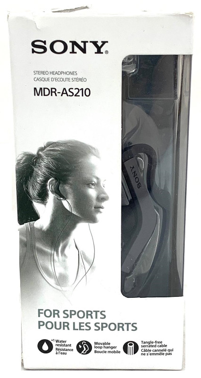 Sony MDR-AS210/B Sport In-ear Headphones, Audio, Headphones & Headsets ...