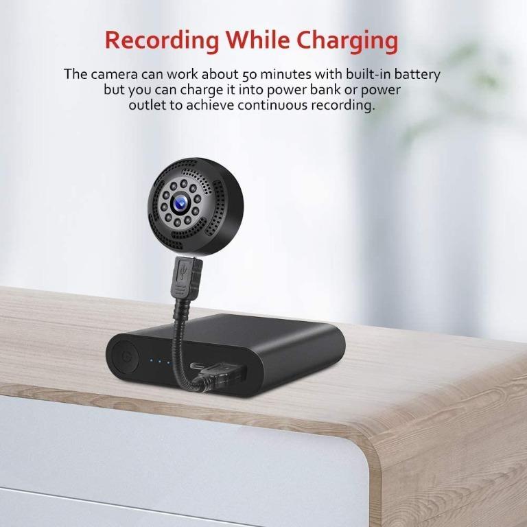 Victure 1080P FHD Mini Spy Camera Wireless Hidden Cam Rechargeable ...