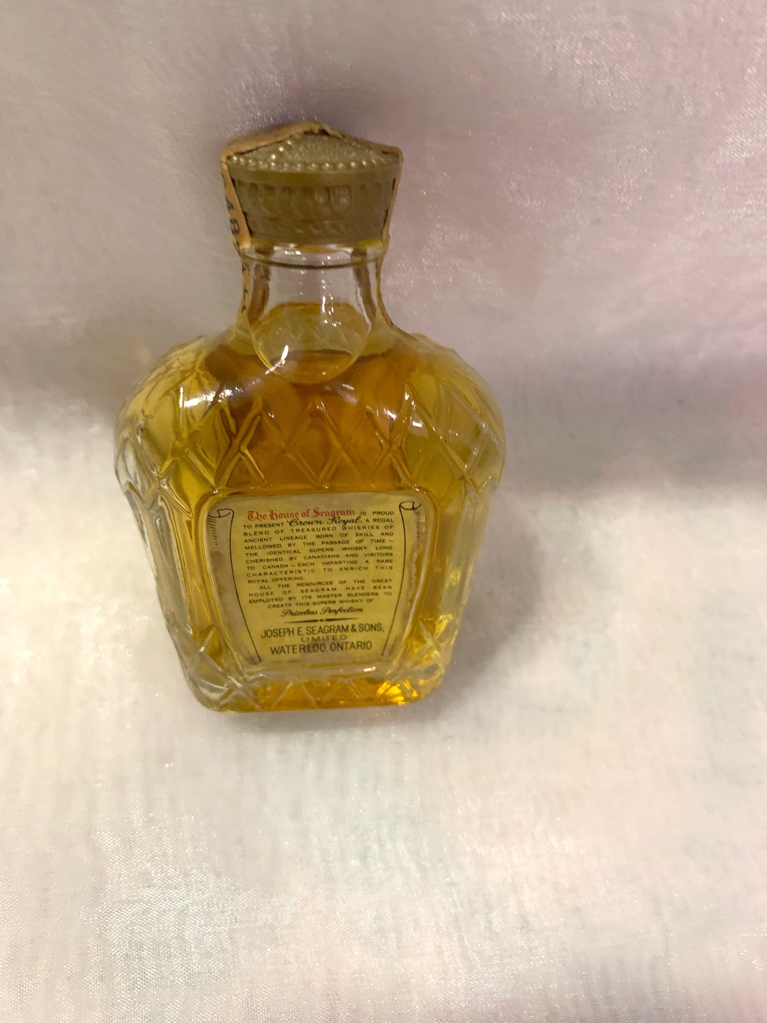 Vintage Miniature Crown Royal - 1973 - Whisky The Legendary Whisky ...