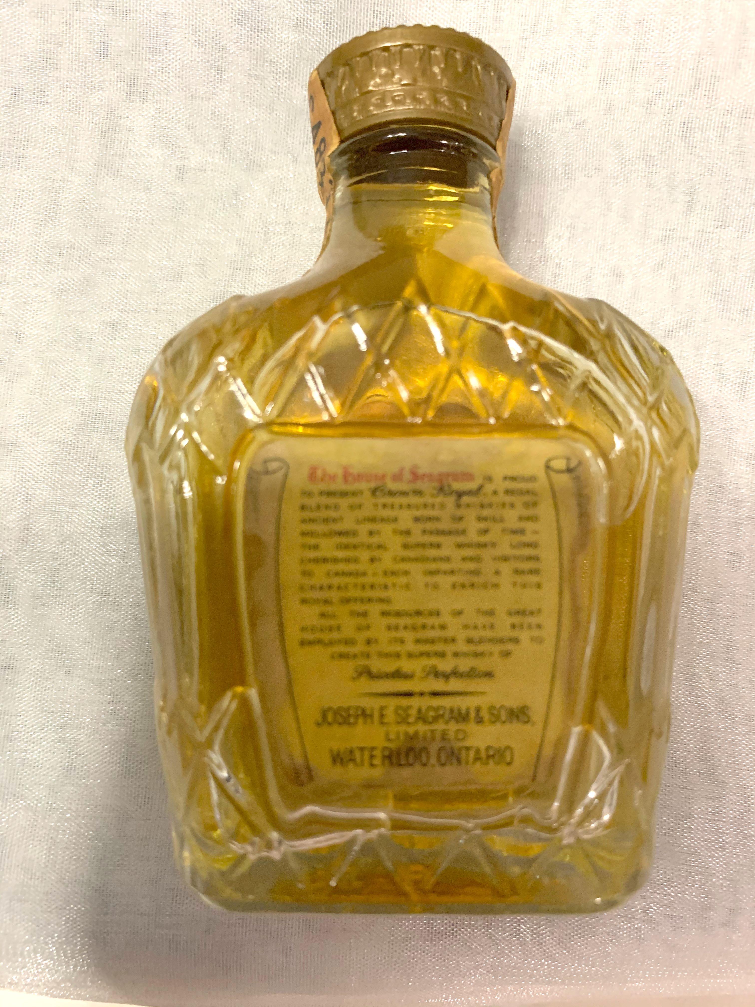 Vintage Miniature Crown Royal - 1973 - Whisky The Legendary Whisky ...