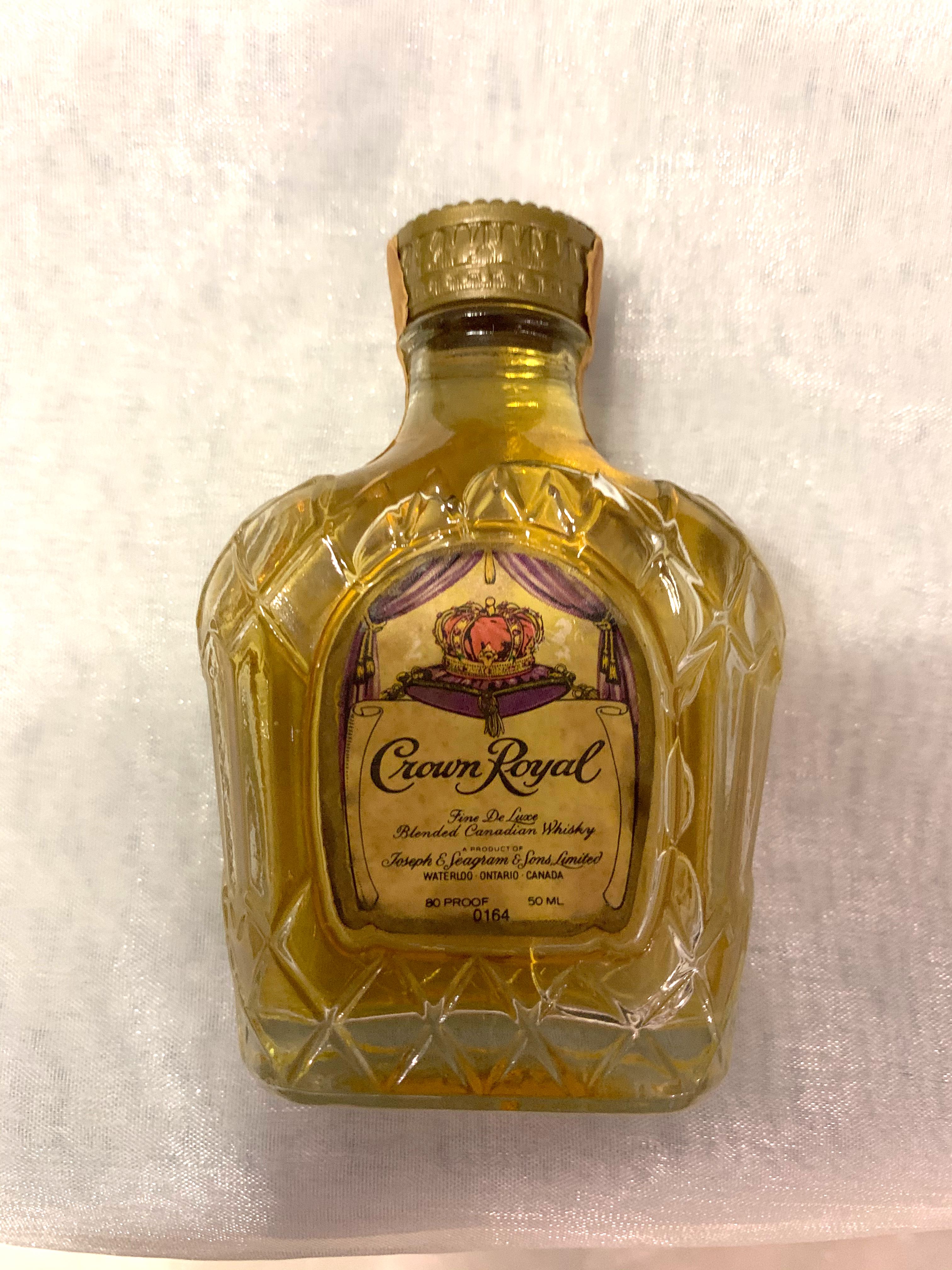 Vintage Miniature Crown Royal - 1973 - Whisky The Legendary Whisky ...