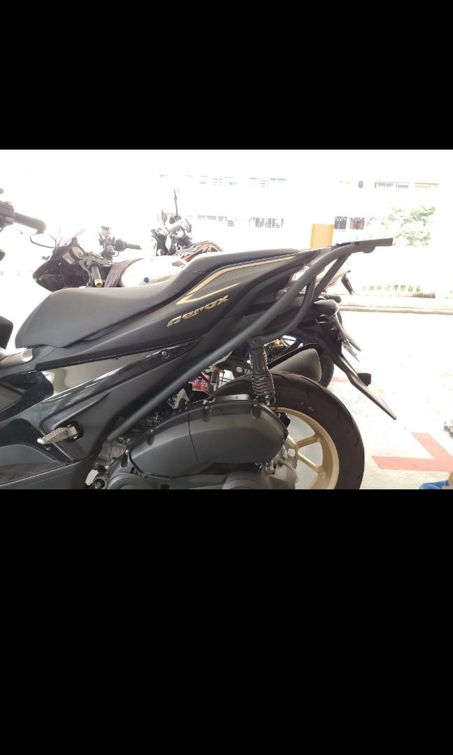 Aerox box & rack bundle heavy duty aluminium metal top box 45L 55L 65L ...