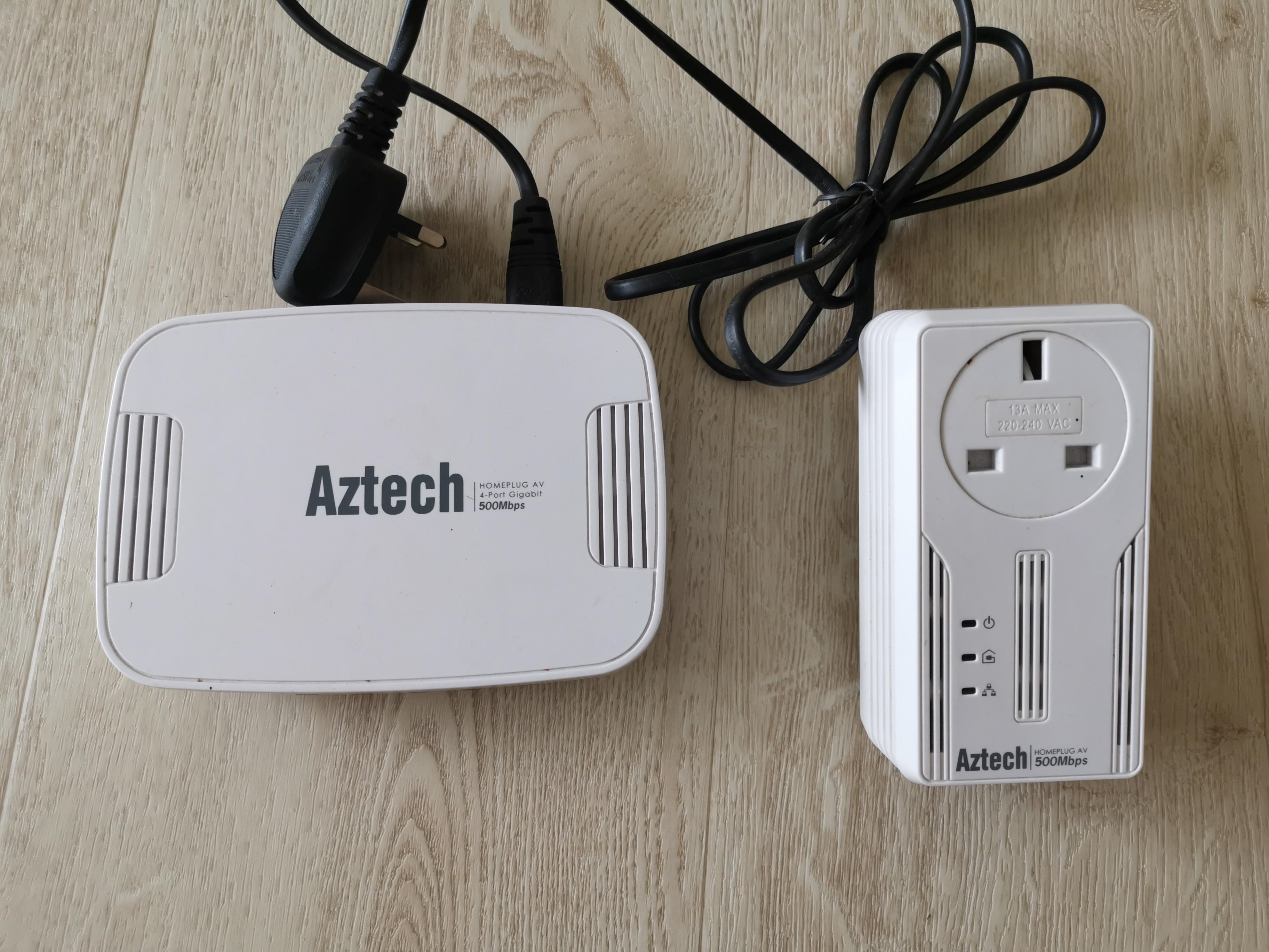 (Moving house sale) aztech homeplug 500mbps, Electronics, Computer ...
