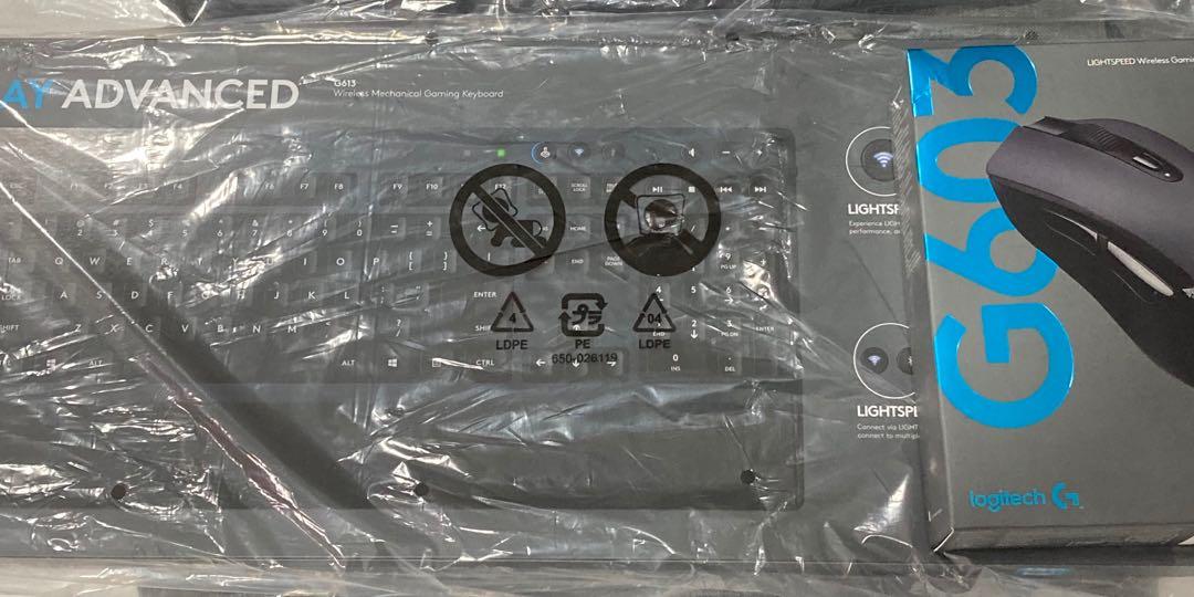 BNIB Logitech Wireless Mechanical Keyboard G613 & Wireless Mouse G603 ...