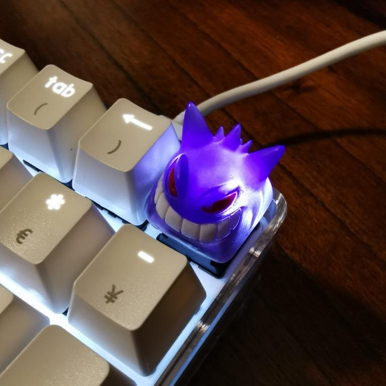 B.o.B Gengar 1u Artisan Keycap (Backlit), Computers & Tech, Parts ...