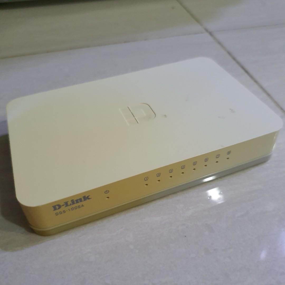 D-Link 8-Port Switch DGS-1008A, Computers & Tech, Parts & Accessories ...