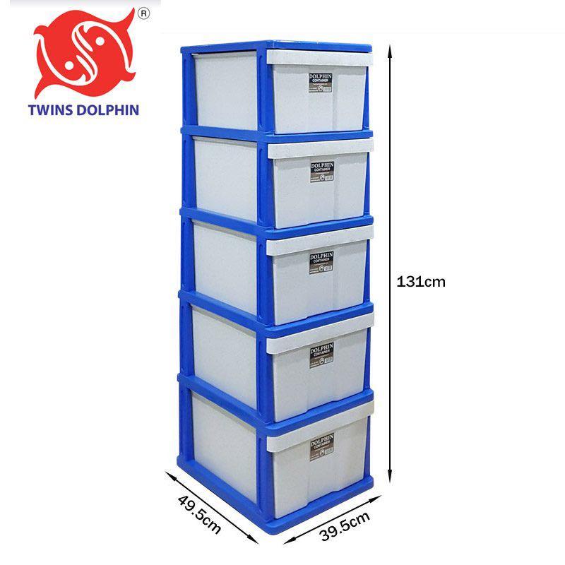 Dolphin Plastic drawers/ container with wheels, Furniture & Home Living ...