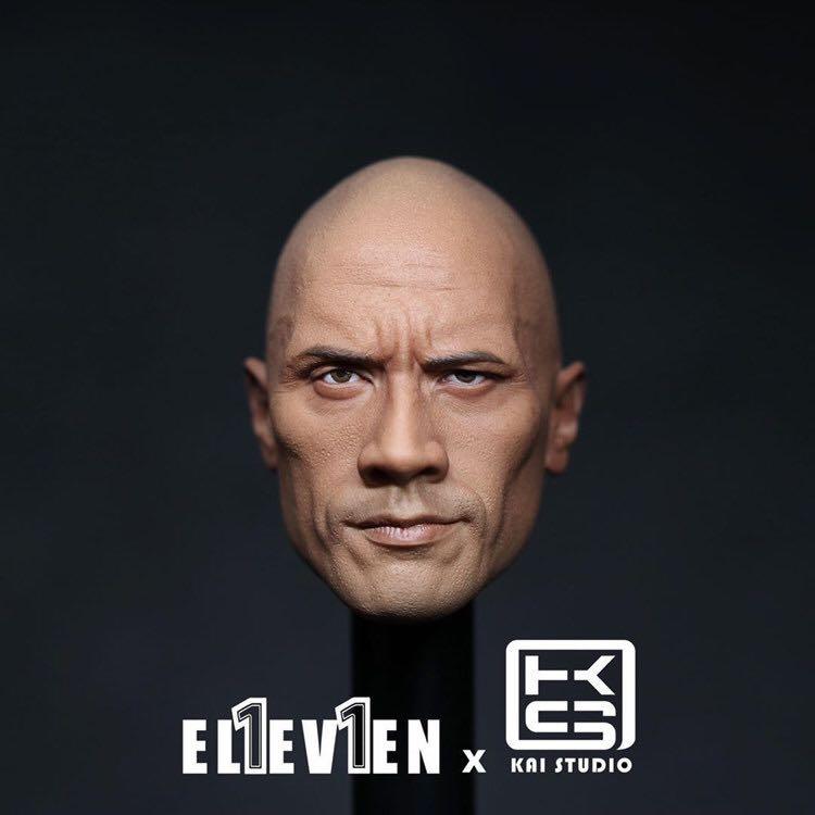 ELEVEN X KAI THE ROCK DWAYNE JOHNSON 1/6 SCALE HEAD SCULPT, Hobbies ...