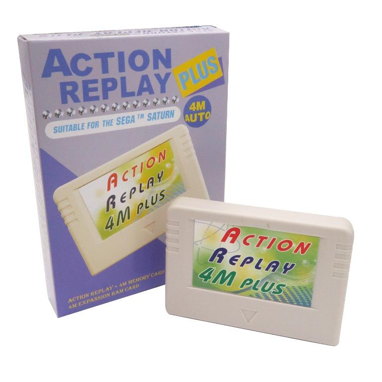 EMS Action Replay Plus 4M Memory Card 金手指 存檔修改器 適用於 世嘉 SEGA 土星 Saturn ...