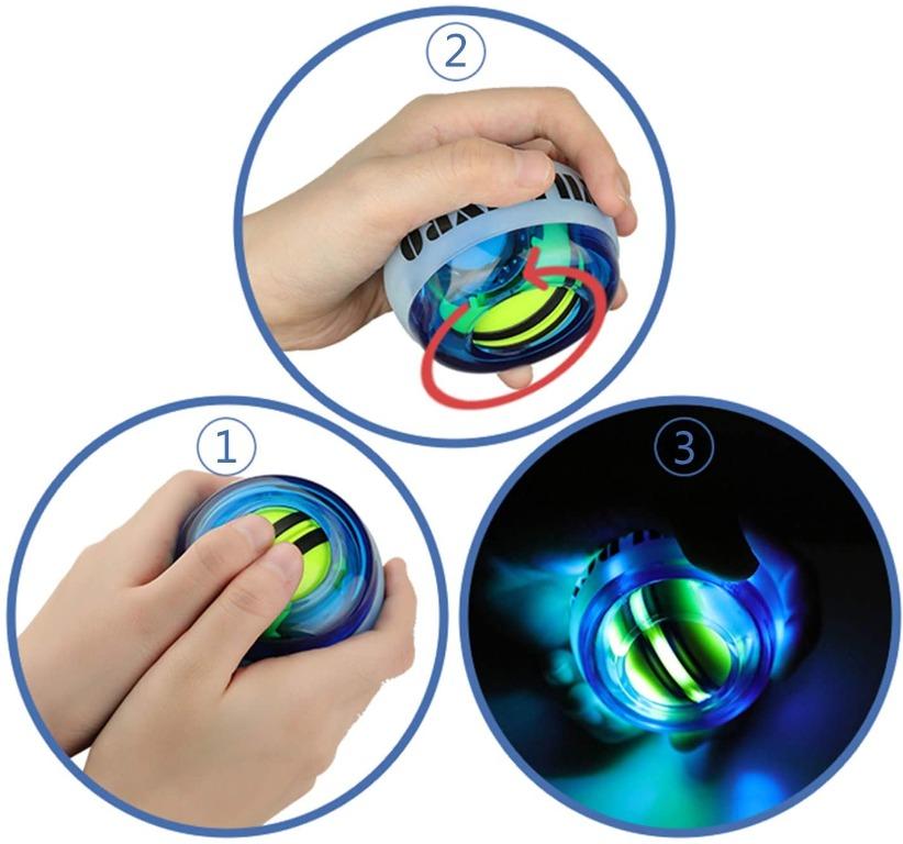 Gyro Ball Wrist Trainer Power Ball Wrist & Forearm Strength Essential ...