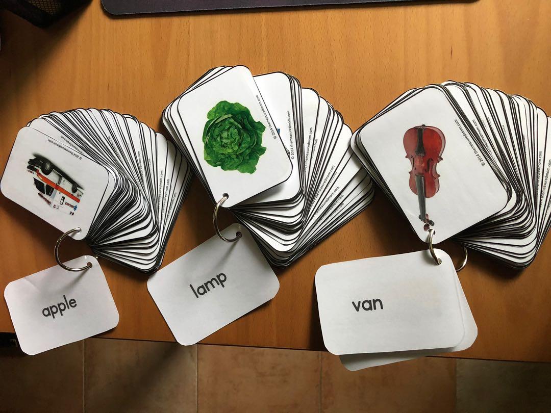 Home made English word cards, Hobbies & Toys, Stationery & Craft, Art ...