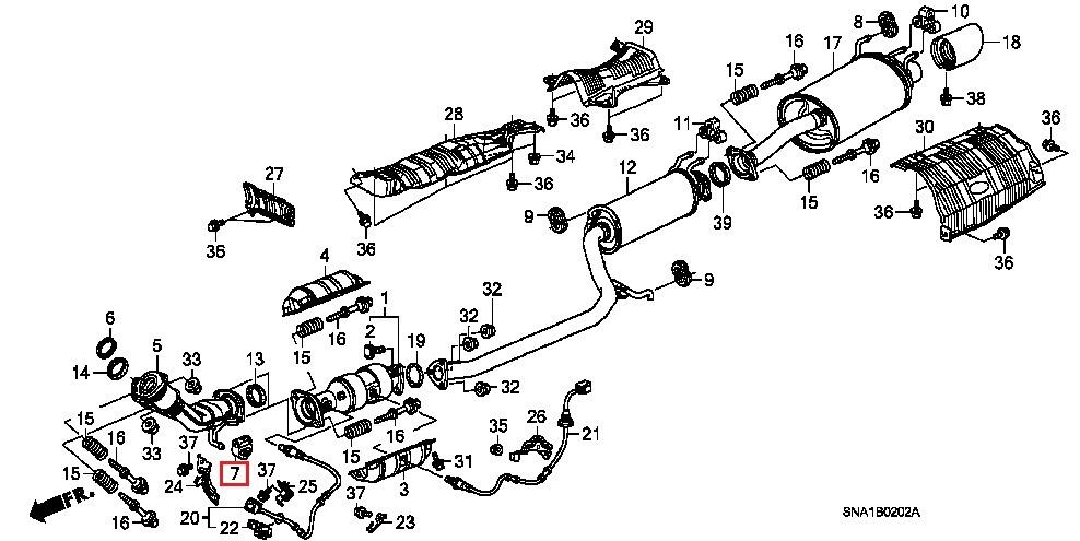 Honda Header Exhaust Hangar for FD2R FD2 Type R, Car Accessories ...