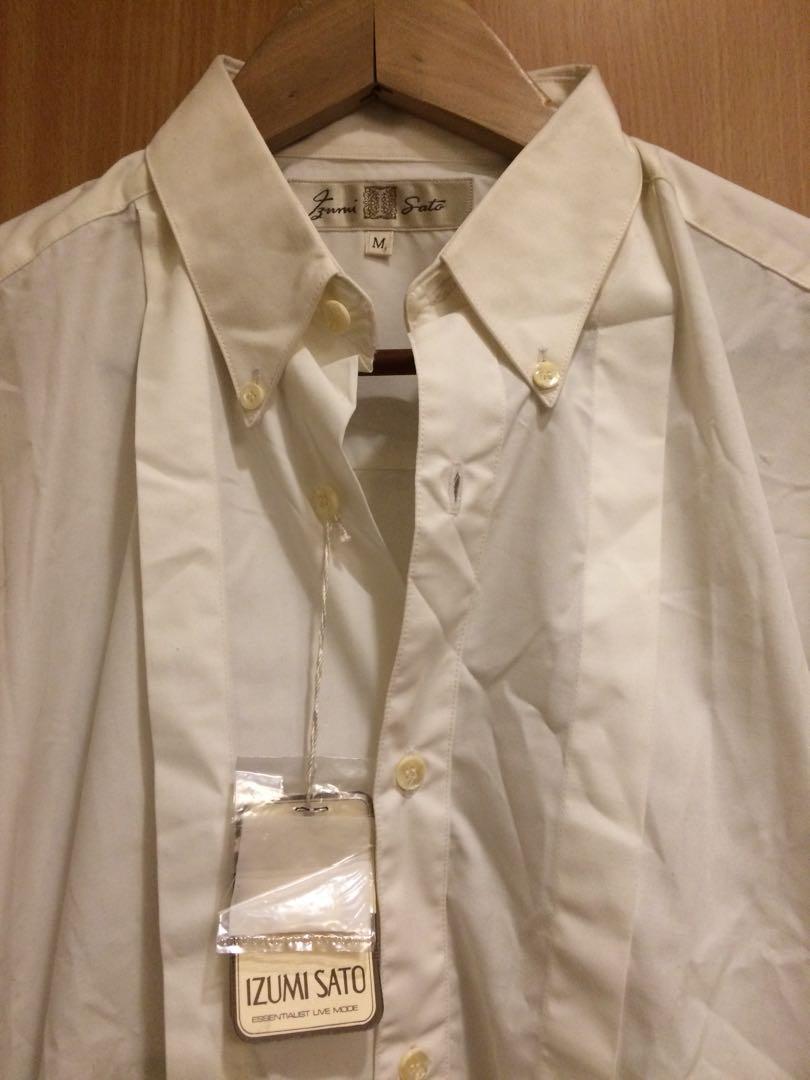 Izumi Sato Mens Polo white long sleeve, Men's Fashion, Tops & Sets ...