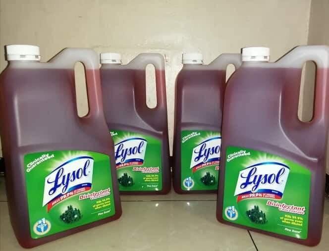 Lysol Disinfectant Solution 1 Gallon, Furniture & Home Living, Cleaning ...