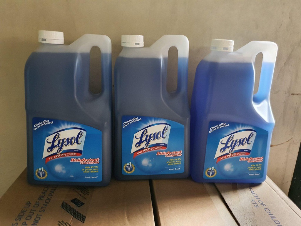 Lysol Disinfectant Solution 1 Gallon, Furniture & Home Living, Cleaning ...