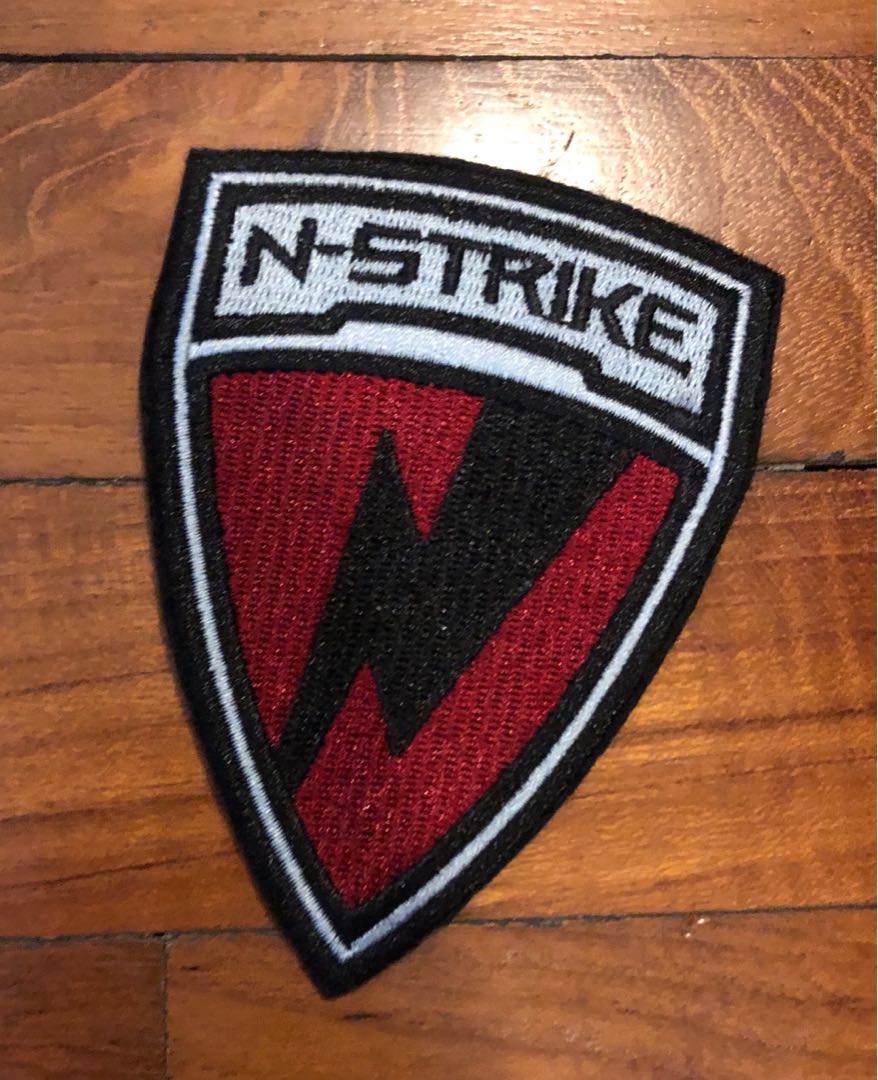 Nerf N-Strike Iron on patch, Hobbies & Toys, Toys & Games on Carousell