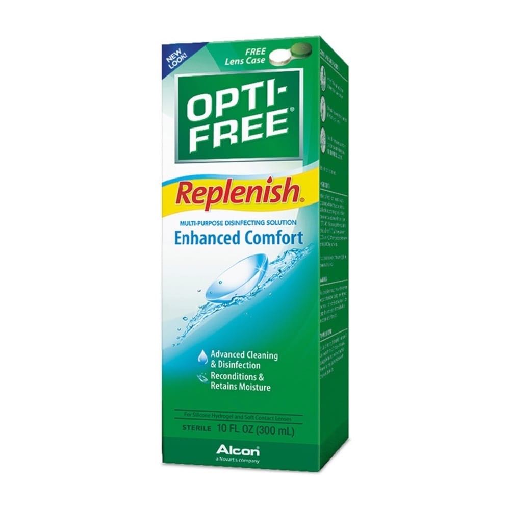 Optic free replenish multipurpose disinfecting contact lens solution ...