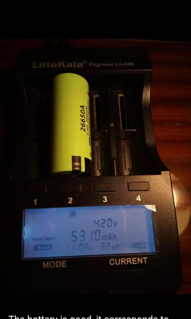 Panasonic Original High Capacity 26650A 26650 5000mAh lithium battery ...