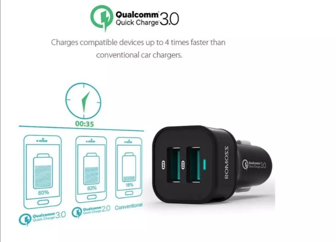 QualComm Car Quick Charger, Mobile Phones & Gadgets, Mobile & Gadget ...