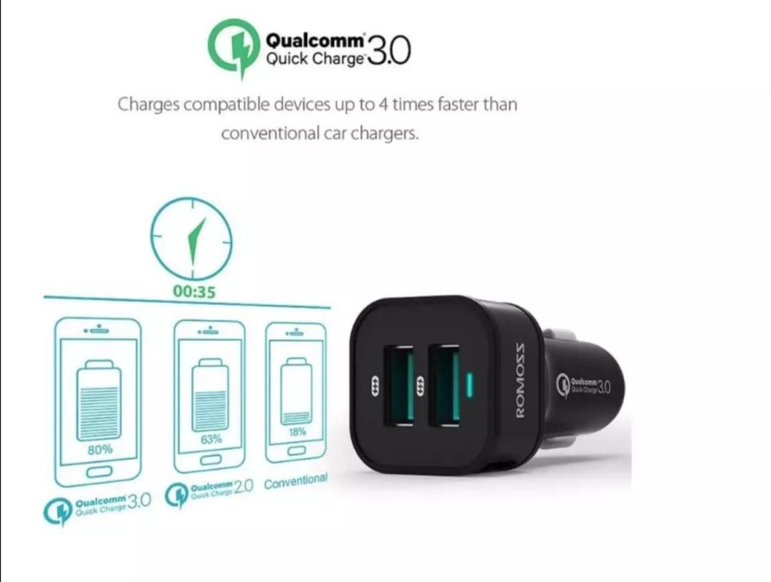 QualComm Car Quick Charger, Mobile Phones & Gadgets, Mobile & Gadget ...