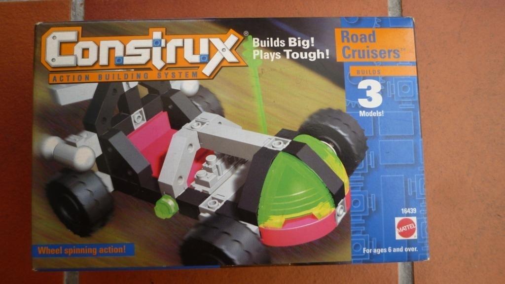 RARE VINTAGE 1996 CONSTRUX Road Cruisers building set (3 Models) MATTEL ...