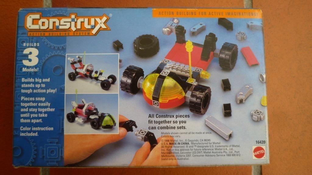 RARE VINTAGE 1996 CONSTRUX Road Cruisers building set (3 Models) MATTEL ...