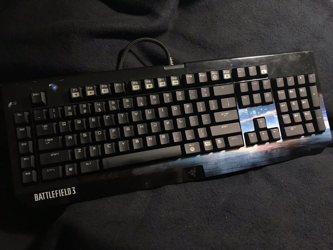 Razer Blackwidow Battlefield 3 edition mechanical keyboard full size ...