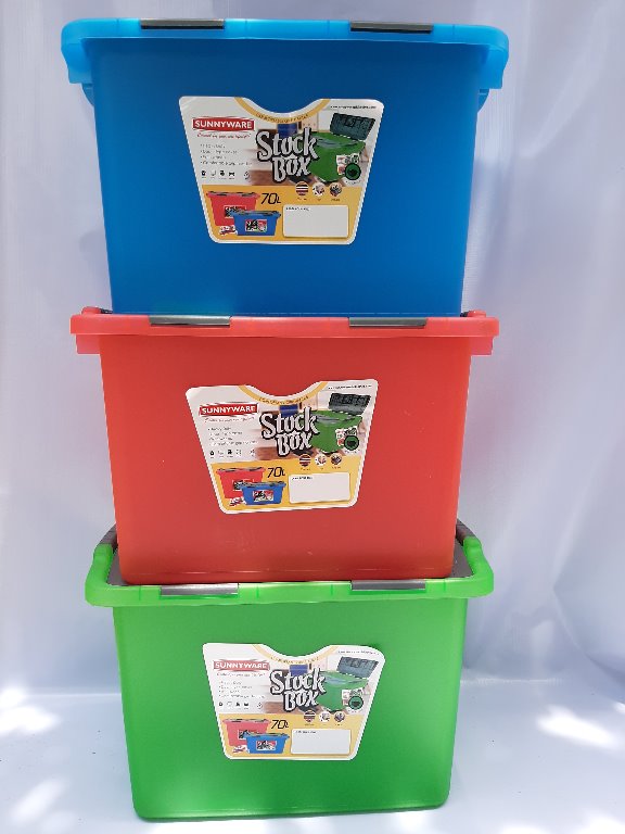 Sunnyware Stockbox Storage Colored 70 L (19x14.5x14.5 in), Furniture ...