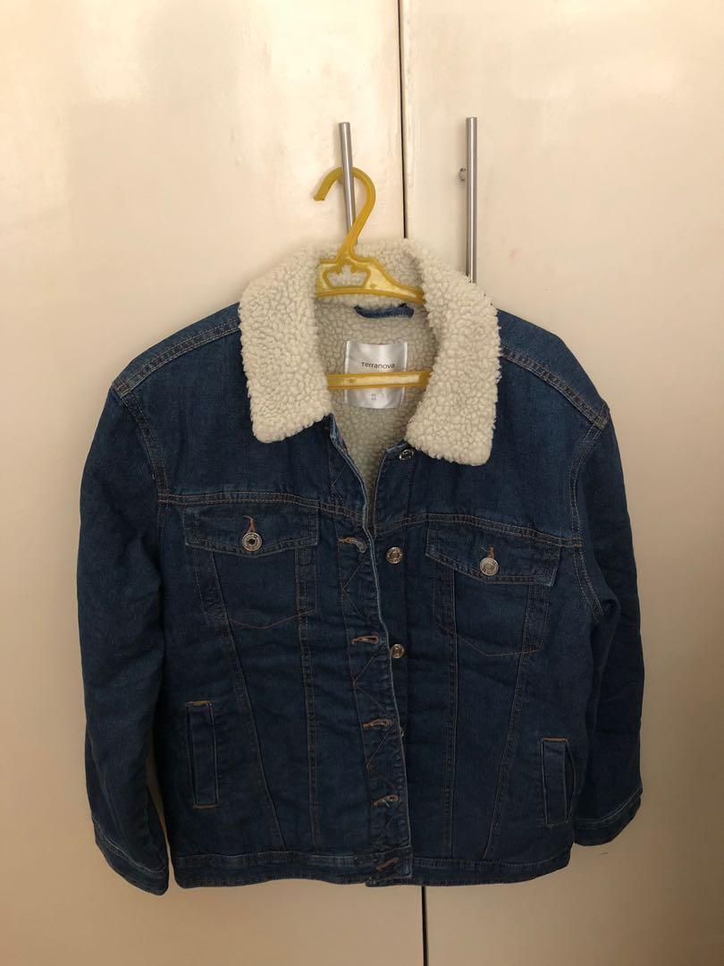 Terranova sherpa denim jacket not levis gap lee super dry, Women's Fashion, Coats, Jackets and ...