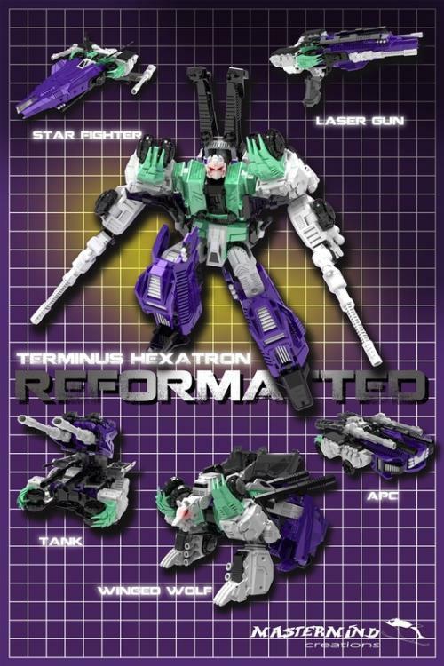 Transformers mmc mp sixshot Reformatted R-01 Terminus Hexatron, Hobbies ...