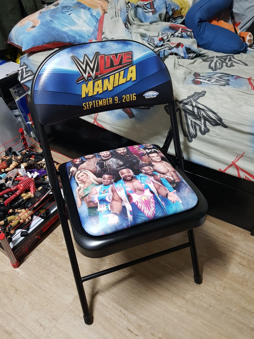 WWE Live Manila Event Chair, Hobbies & Toys, Toys & Games on Carousell