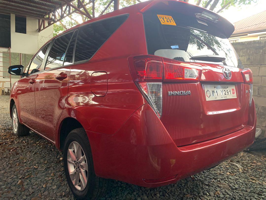 2019 Toyota Innova 2.8 E Red Mica Wagon Manual, Cars for Sale, Used ...