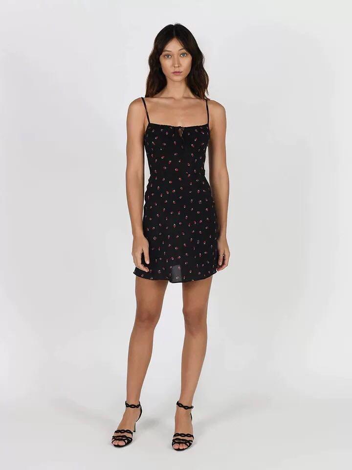 💎 Realisation Par Inez Mini Dress in Black Strawberry authentic RP ...