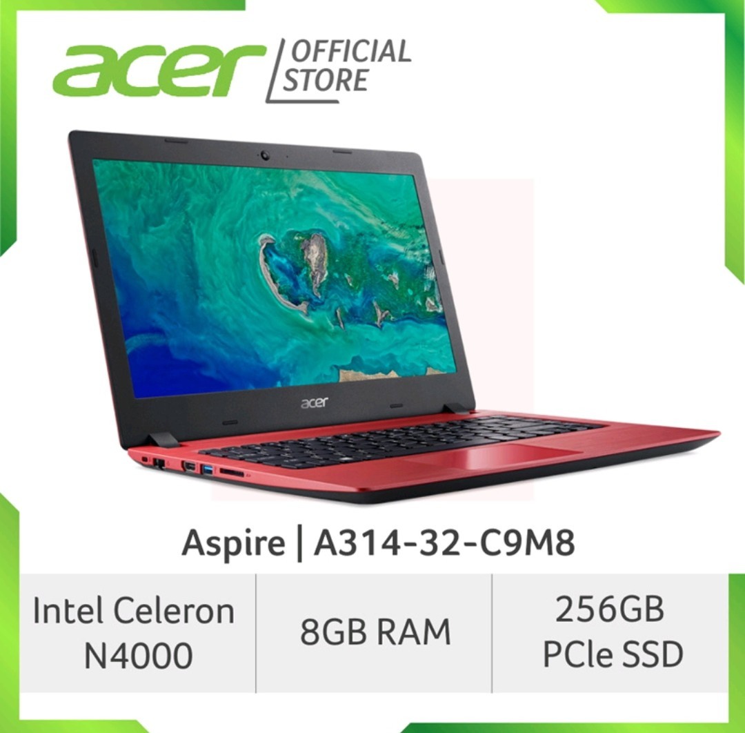Acer Aspire 3 A314-32-C9M8(Red) Laptop with 8GB RAM and 256GB SSD ...